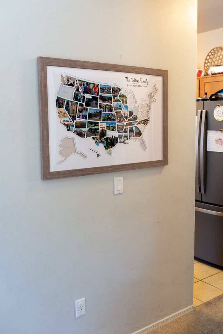 A 50 States Photo Map: The Best Way To Display Your Travel Adventures ...