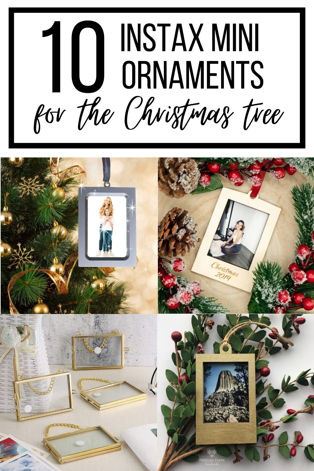 Cute Instax Ornaments To Decorate Your Christmas Tree - Snap Happy Mom
