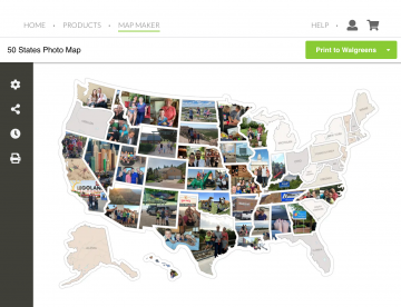 A 50 States Photo Map: The Best Way To Display Your Travel Adventures ...