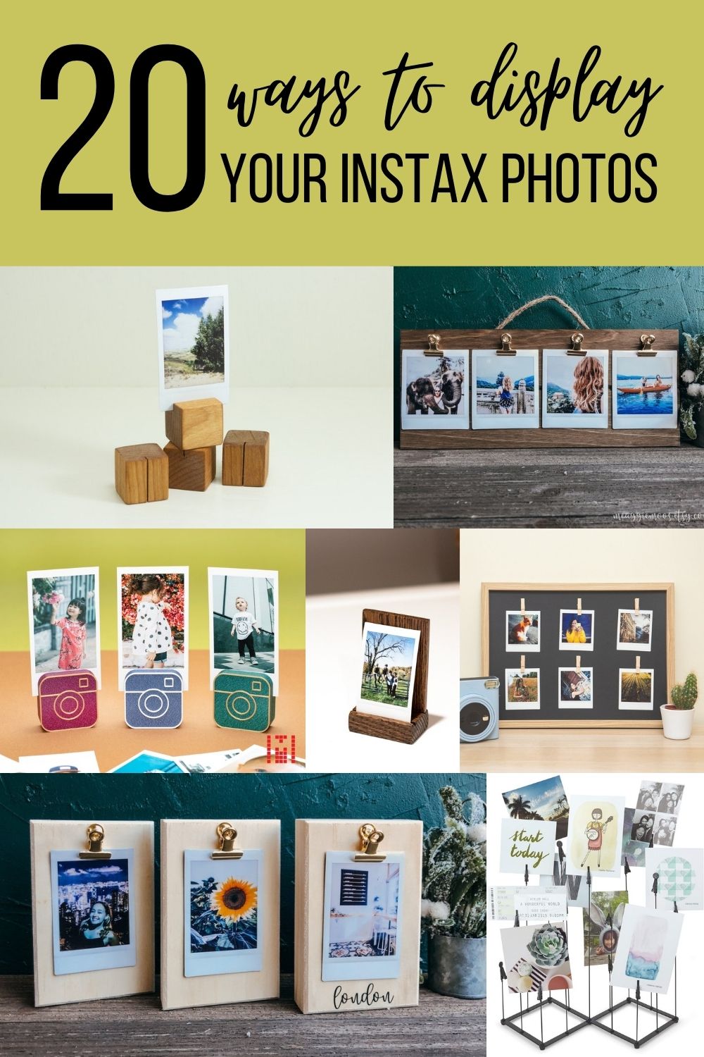 20 Adorable Ways to Display Your Favorite Instax Prints - Snap Happy Mom
